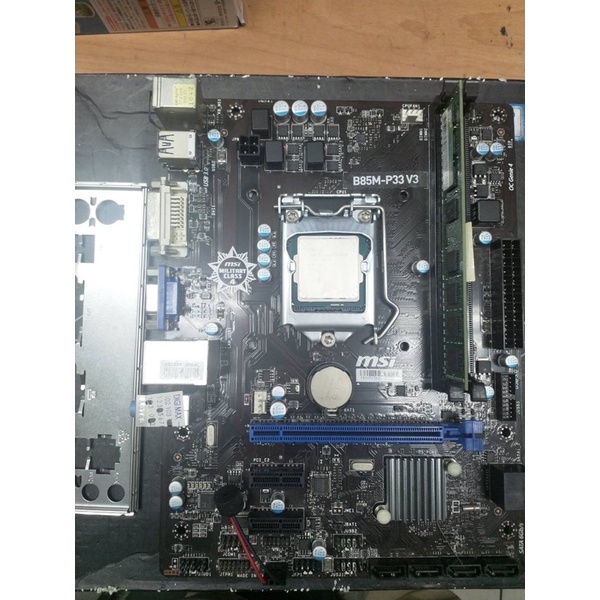 微星 MS-7817(B85M-P33V3)+DDR3-4g+g1840(含檔板風扇) | 蝦皮購物