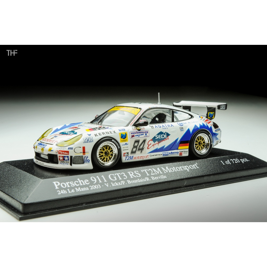 PORSCHE 911 996 GT3 RS T2M 利曼2003 1/43 Minichamps | 蝦皮購物