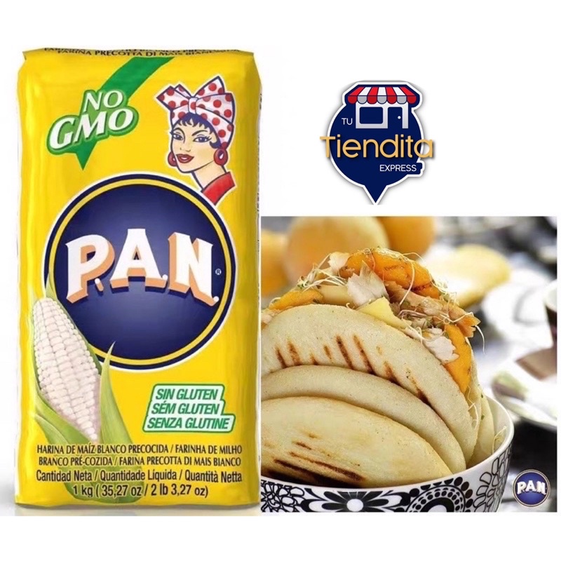 台灣現貨 進口 harina pan arepa pupusa tamales 玉米粉 玉米餅 白玉米粉 1kg 2kg | 蝦皮購物