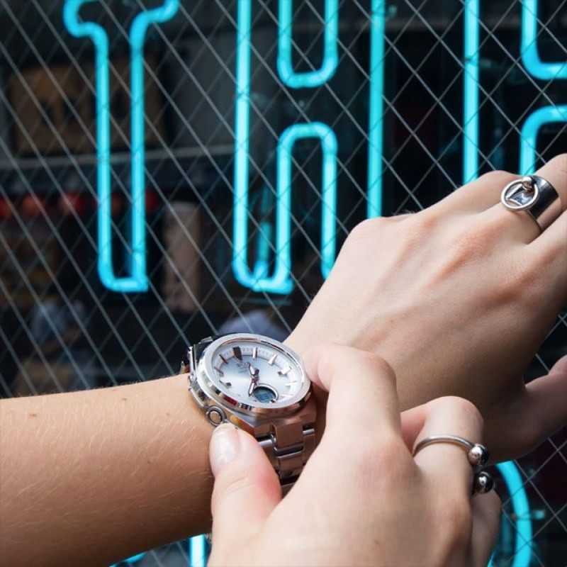 【金台鐘錶】CASIO 卡西歐 BABY-G G-MS系列 太陽能 防水100米 (白玫瑰金) MSG-S200D-7A | 蝦皮購物