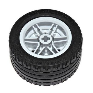 LEGO 樂高 零件 44309 56145 淺灰框 黑胎皮 輪胎 輪框 科技 4184286 4297210 車 | 蝦皮購物