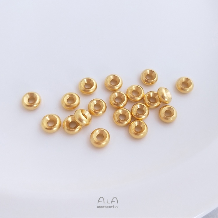 ALGD22-沙金強保色車輪珠隔珠文玩配飾diy手工串珠手串隔片手鏈材料 | 蝦皮購物