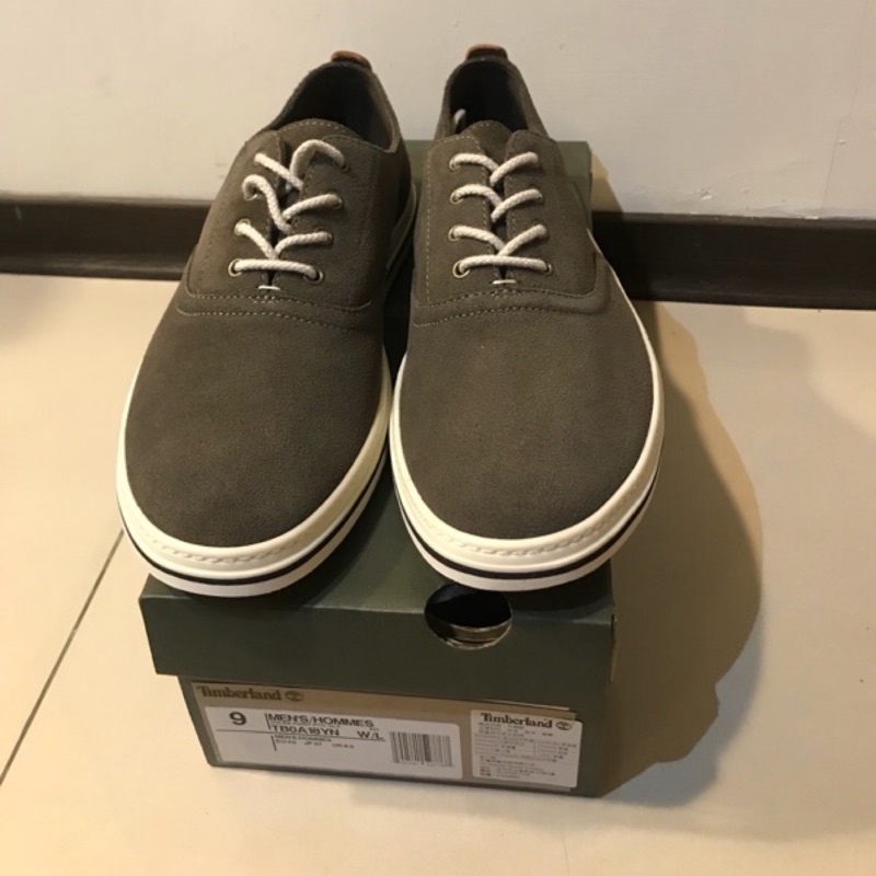 Timberland 男款 橄欖色素面淺口鞋 麂皮 A18YN 送polo衫 | 蝦皮購物
