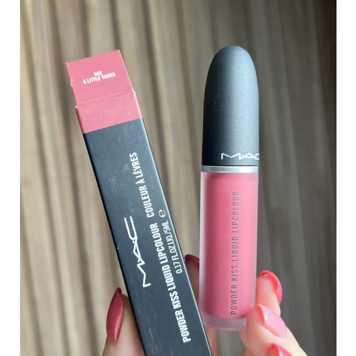 MAC 988 A Little Tamed lipstick - 甜美青春但尚吸引力的桃粉色 💕 | 蝦皮購物
