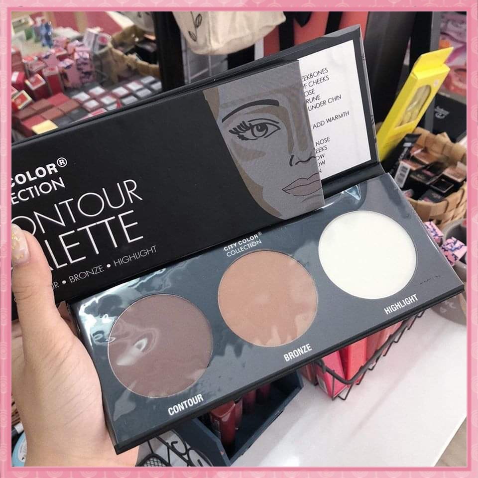 【正品】City Color Contour Palette 3 面板輪廓和高光調色板 | 蝦皮購物