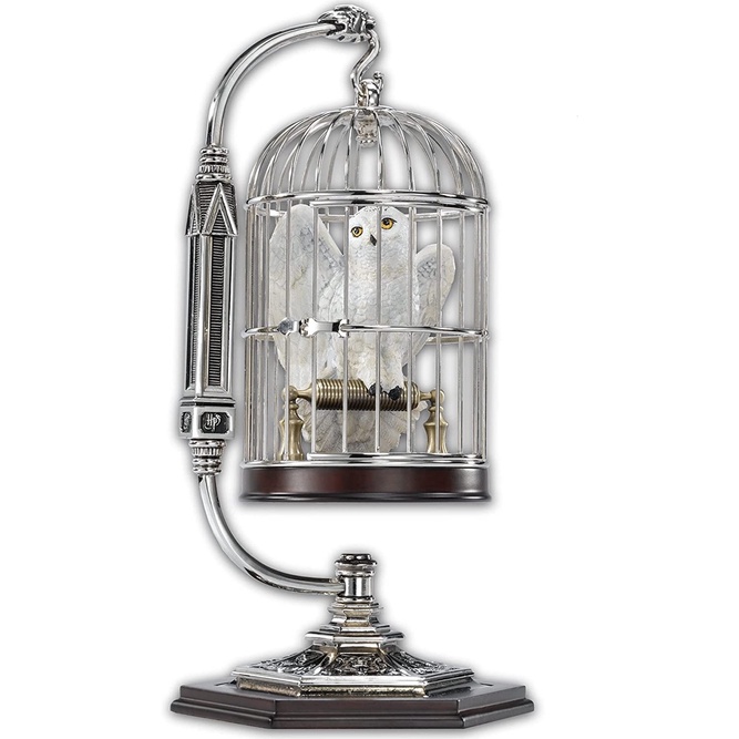 Peoria 英國哈利波特 迷你海德薇雕塑 貓頭鷹 公仔 含籠子 Miniature Hedwig and Cage | 蝦皮購物