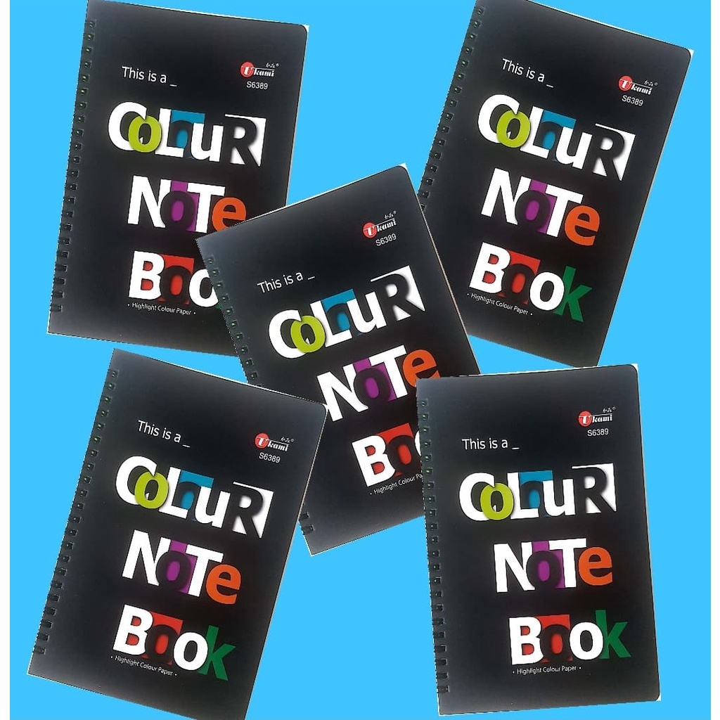 [UKami] PP 封面環筆記本 A5 高光 S6389 Buku Nota | 蝦皮購物