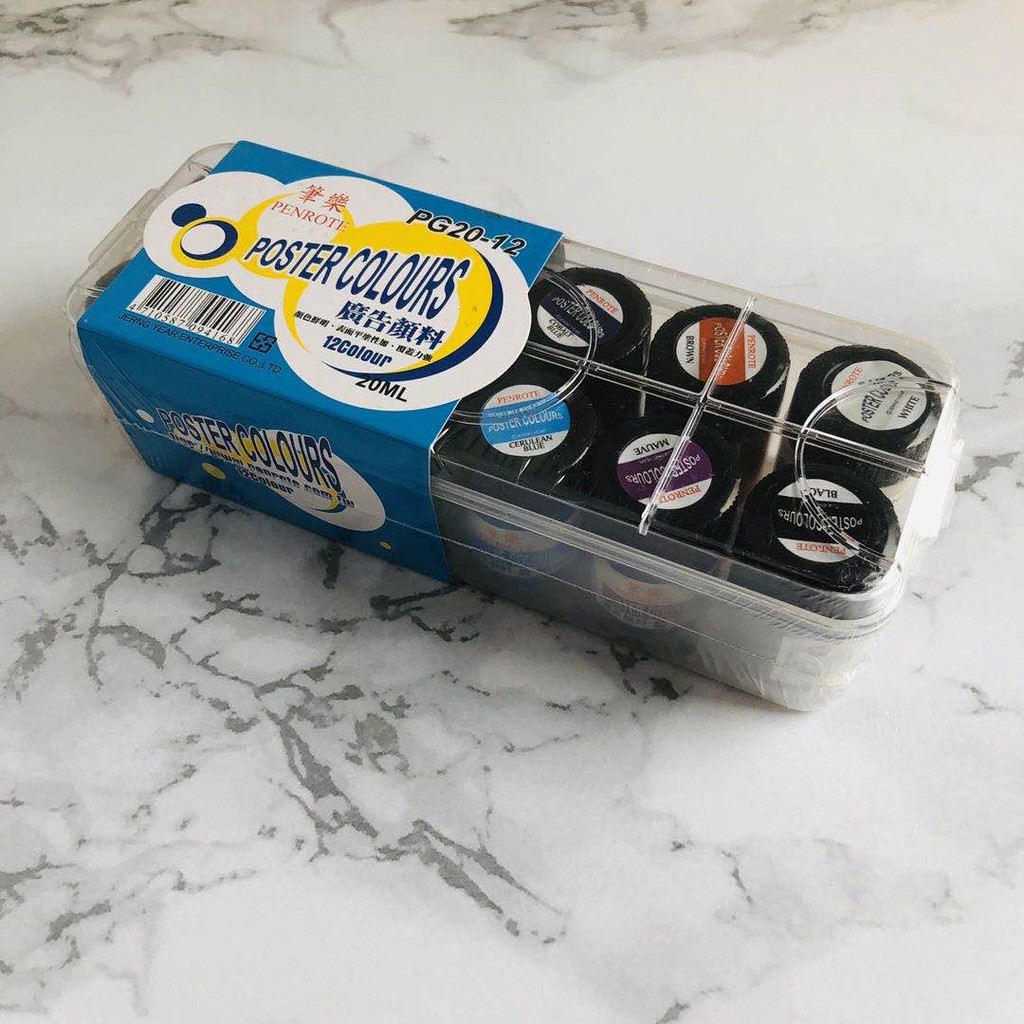 筆樂PENROTE★12色廣告顏料/基本色/20cc/PG20-12 | 蝦皮購物