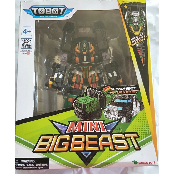 全新正版 Tobot 機器戰士 宇宙奇兵 MINI BIGBEAST 中型 狂野蠻牛 | 蝦皮購物