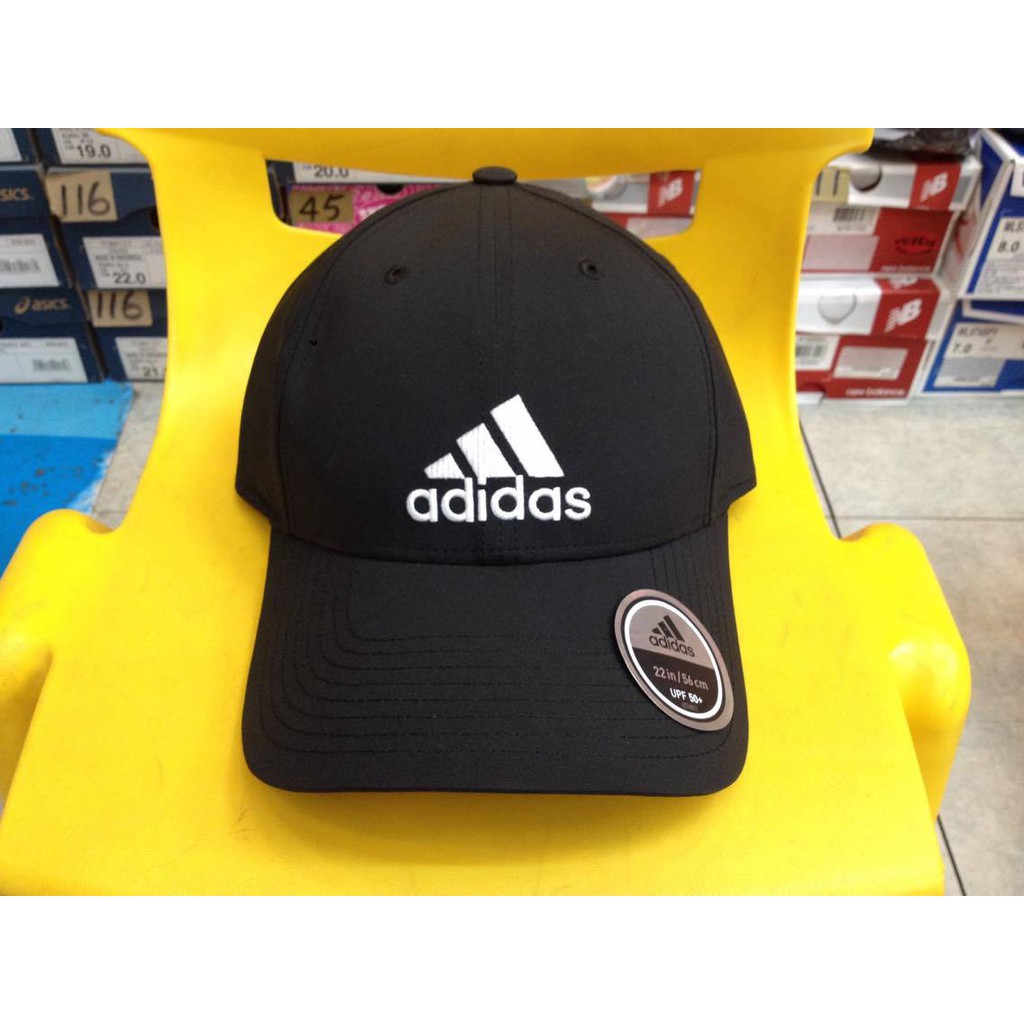 ADIDAS 愛迪達 6PCAP LTWGT EMB 運動帽 S98159 黑色 UPF50 老帽 刺繡LOGO 可調整 | 蝦皮購物