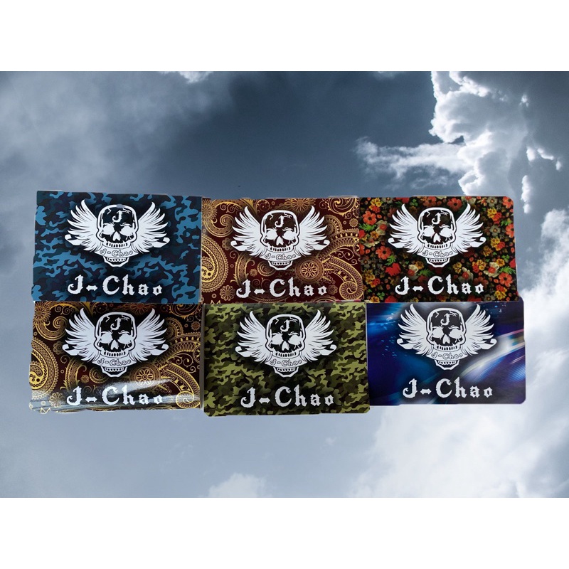 J-Chao Logo Stickers 品牌 貼紙 骷髏翅膀 大貼紙 行李箱 筆電 牆壁 擋風玻璃 12*8 cm | 蝦皮購物