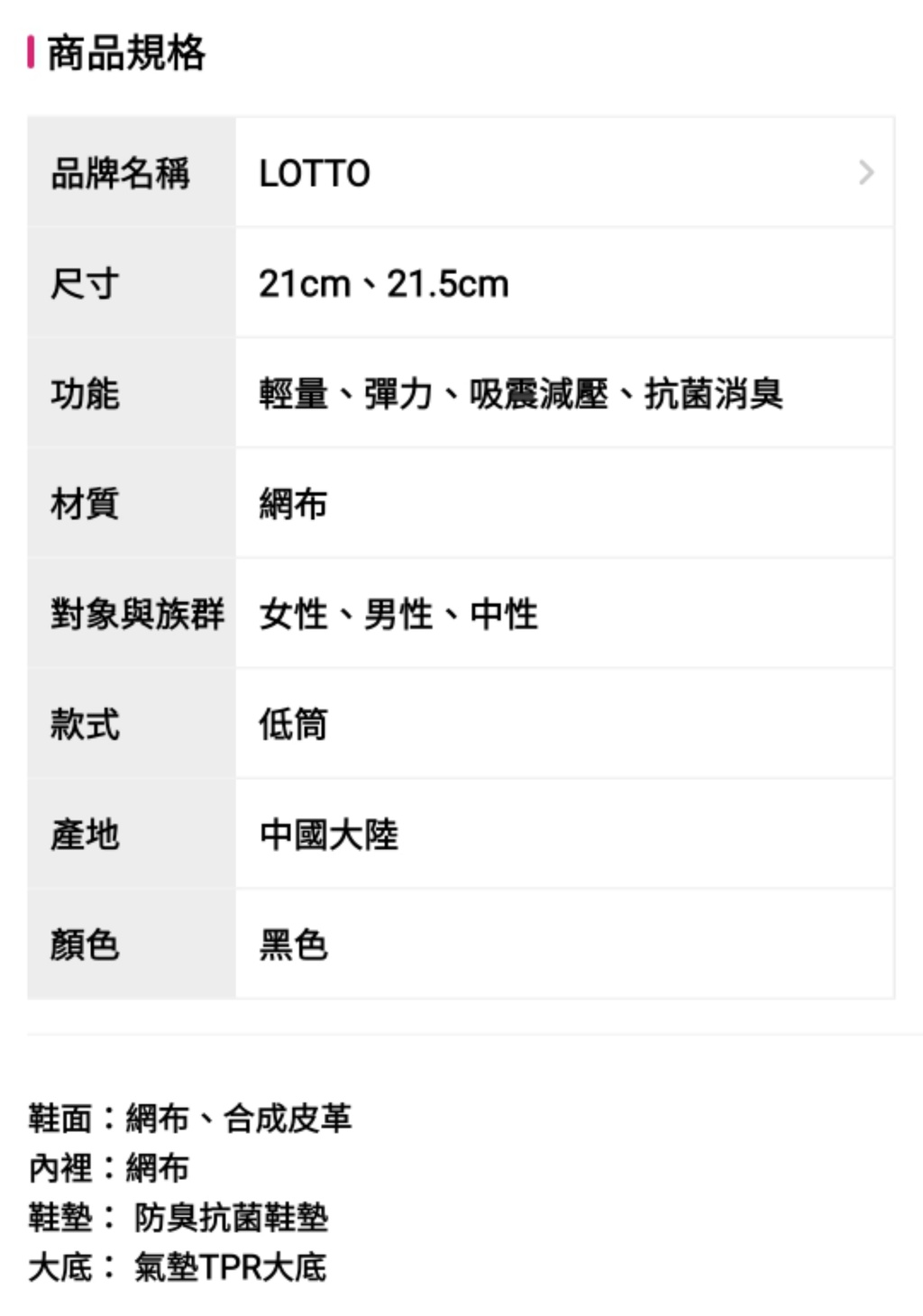 LOTTO 男女童鞋 輕量透氣抗菌防臭 夜間反光運動 氣墊避震慢跑鞋粉LT2AKR6233(K19黑金6230藍6236 | 蝦皮購物