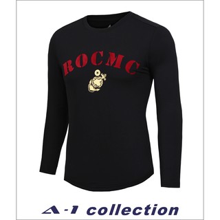 【A-1】原紗排汗圓領長T_ROCMC 黑 82017-19A 長袖 吸濕排汗 彈力快乾 海陸 陸戰隊 T恤 軍風 休閒 | 蝦皮購物