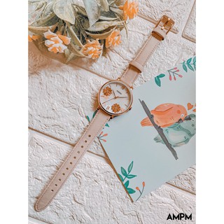 全新 現貨 FOSSIL ES4671 手錶 36mm 玫瑰金錶框 珍珠母貝面盤 粉紅色皮錶帶 女錶 | 蝦皮購物