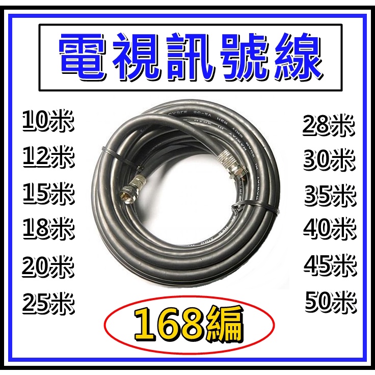 [買酷小鋪] 電視線 5C2V 第四台訊號線 RG6U 同軸電纜 5CFB 168編 隔離抗干擾 數位電視線10~30米 | 蝦皮購物