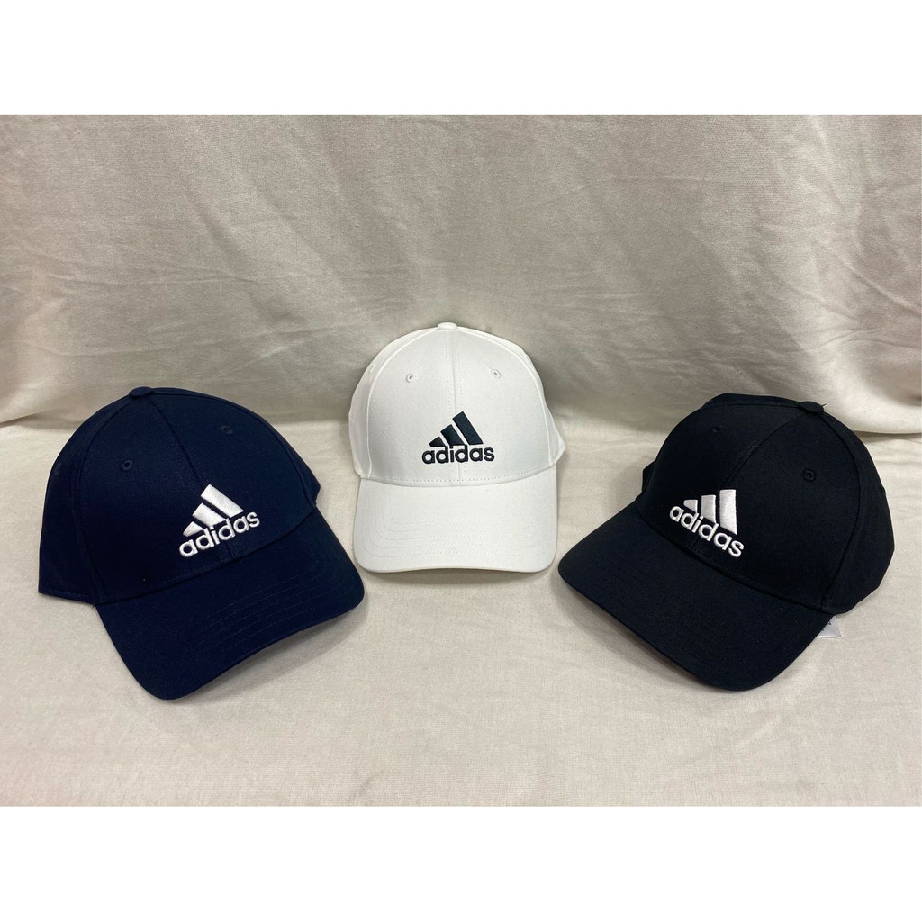 愛迪達 BBALL CAP 運動帽 帽子 基本款百搭 防曬 FQ5270 深藍 FK0891黑 FK0890 白 | 蝦皮購物