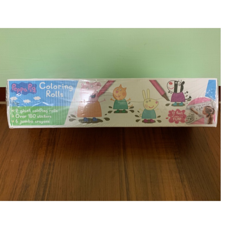 (大野狼書展) 全新 Peppa Pig: Colouring Rolls (著色畫軸) | 蝦皮購物