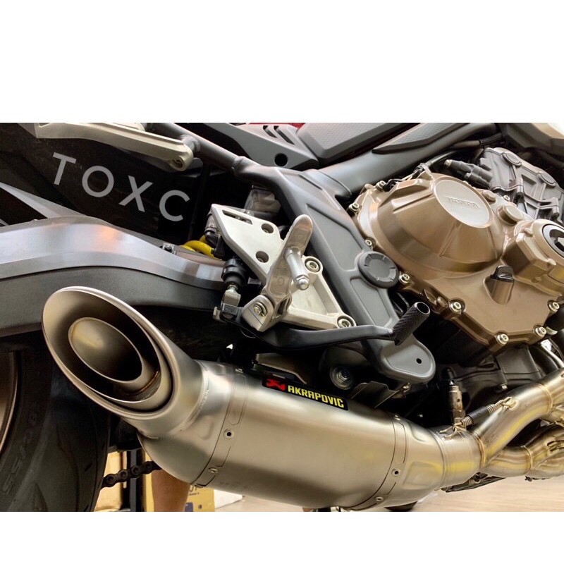 【TOXC】現貨 鈦合金 碳纖維 單孔蠍 四孔蠍 Akrapovic CB CBR 650R 650F CB650R 管 | 蝦皮購物