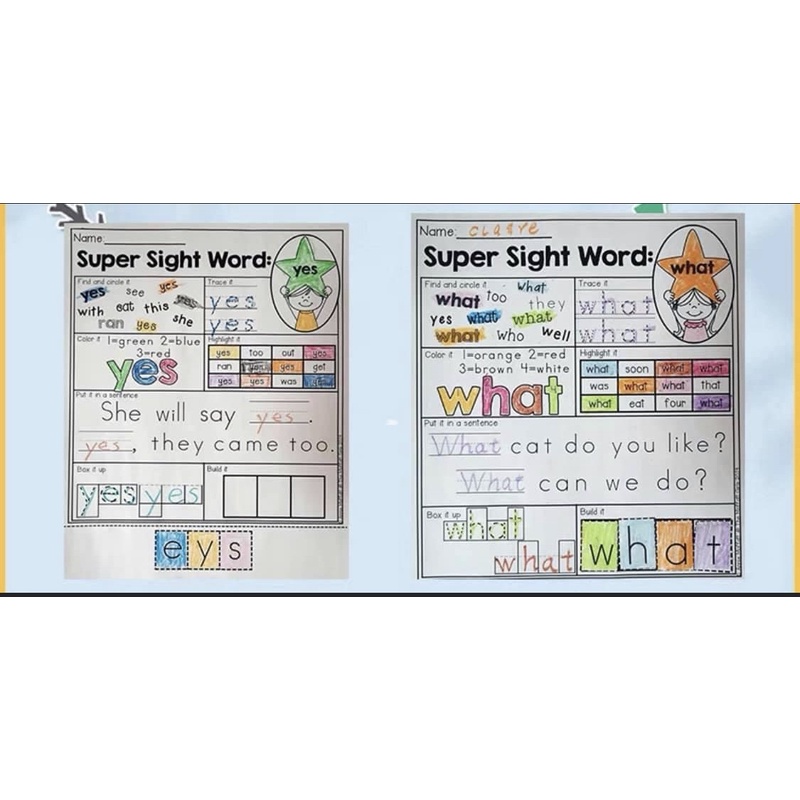 Sight Word Super Stars 220高頻詞練習冊（一套） 英文練習本 英文練習塗鴉本 英文塗鴉本 | 蝦皮購物