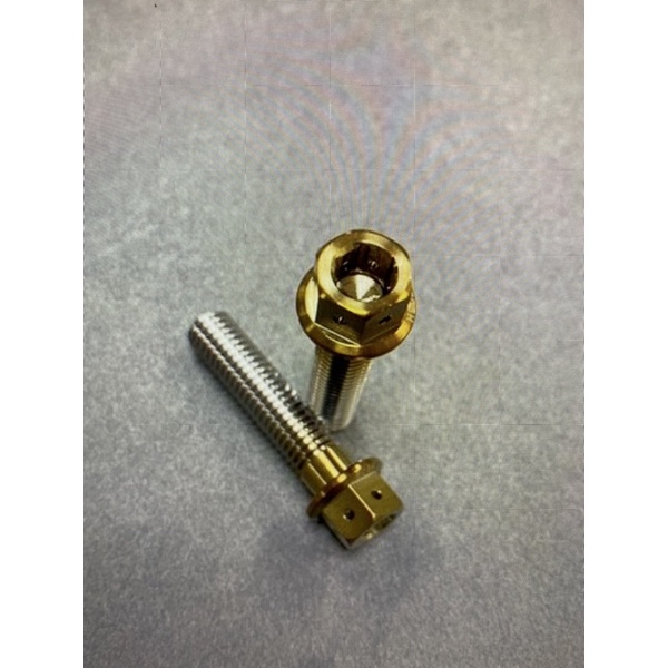 DIY本舖 POSH PK7 鈦合金螺絲 內外六角 鈦合金 螺絲 8X25 8*25 燒鈦色 原色 燒金色 價格一樣 | 蝦皮購物