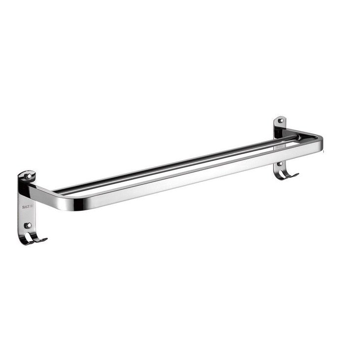 【singcoco】304材質 加長加厚 免打孔 浴室毛巾桿 帶鉤 不銹鋼 單桿 雙桿 浴巾架 衛生間毛巾架 | 蝦皮購物