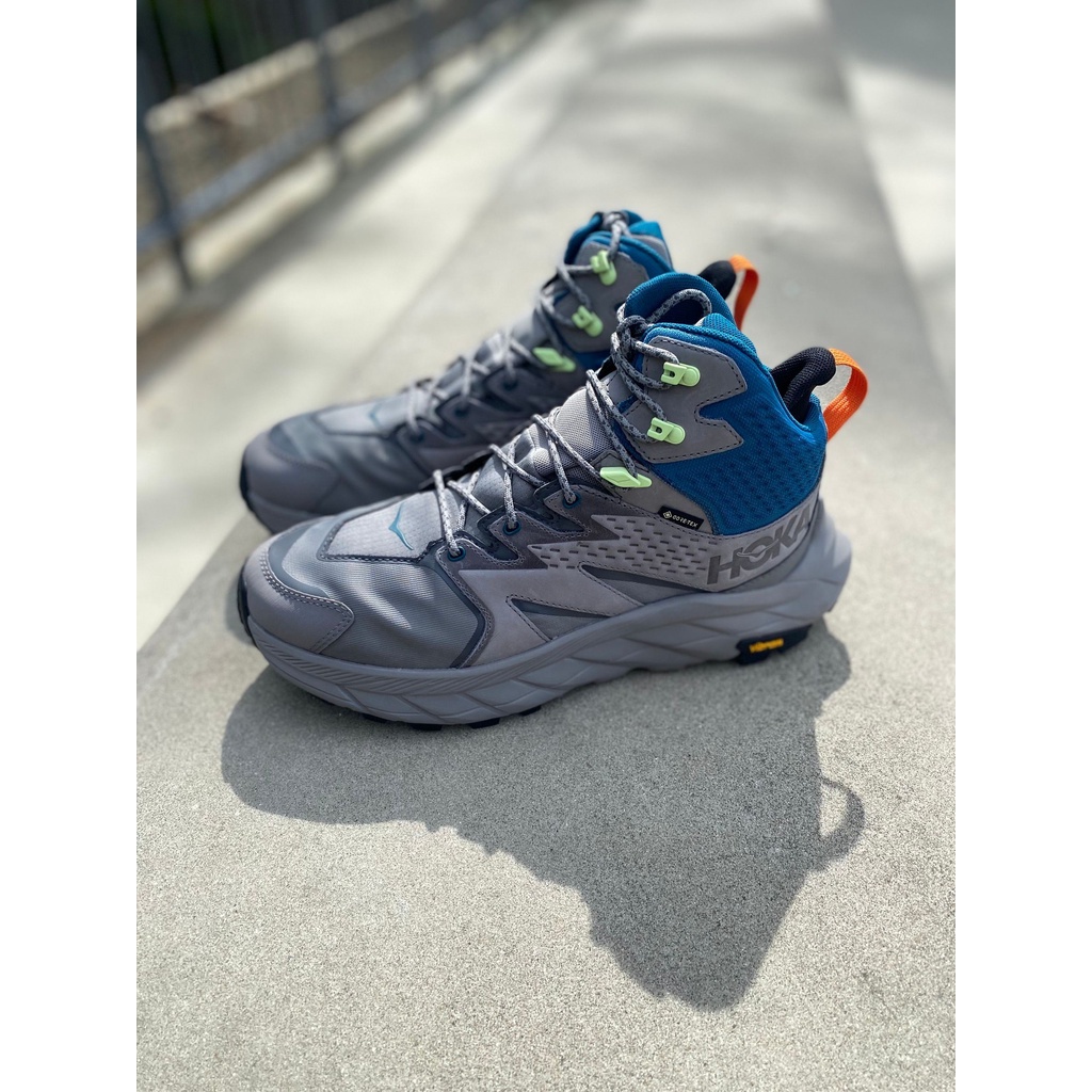 HOKA ONE ONE | 男 ANACAPA MID GTX 鯊魚灰/珊瑚藍 SBCR | 蝦皮購物