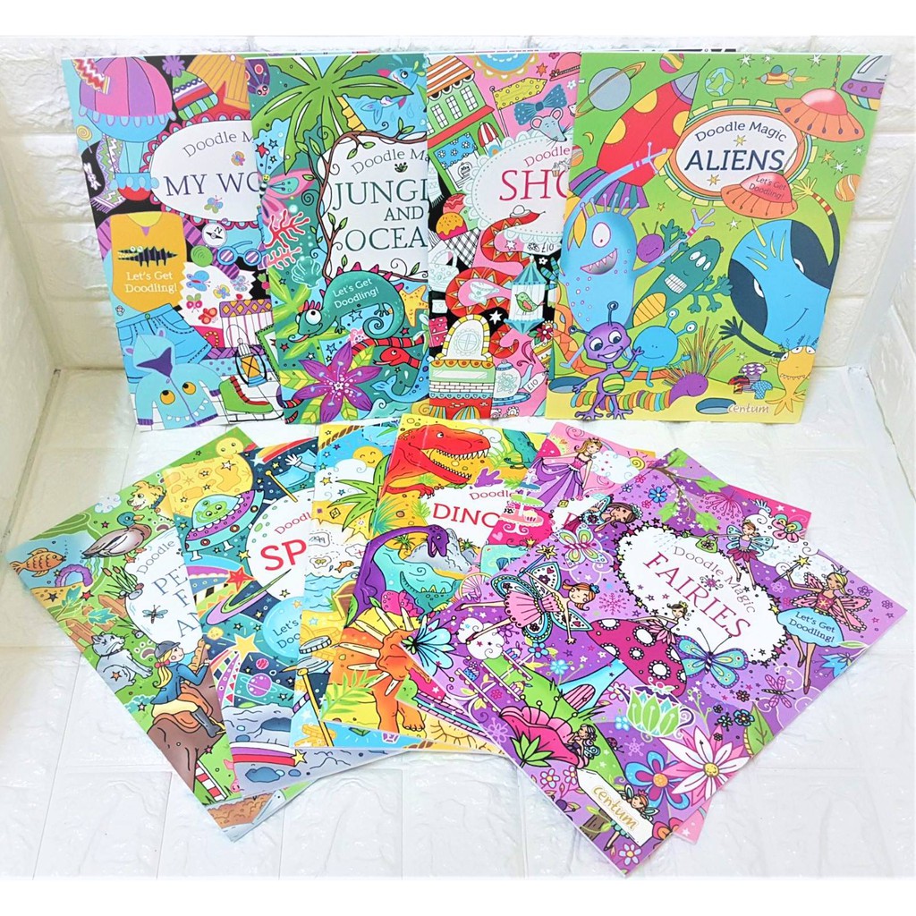 1902F-170 Doodle magic 套書 /10本 | 蝦皮購物