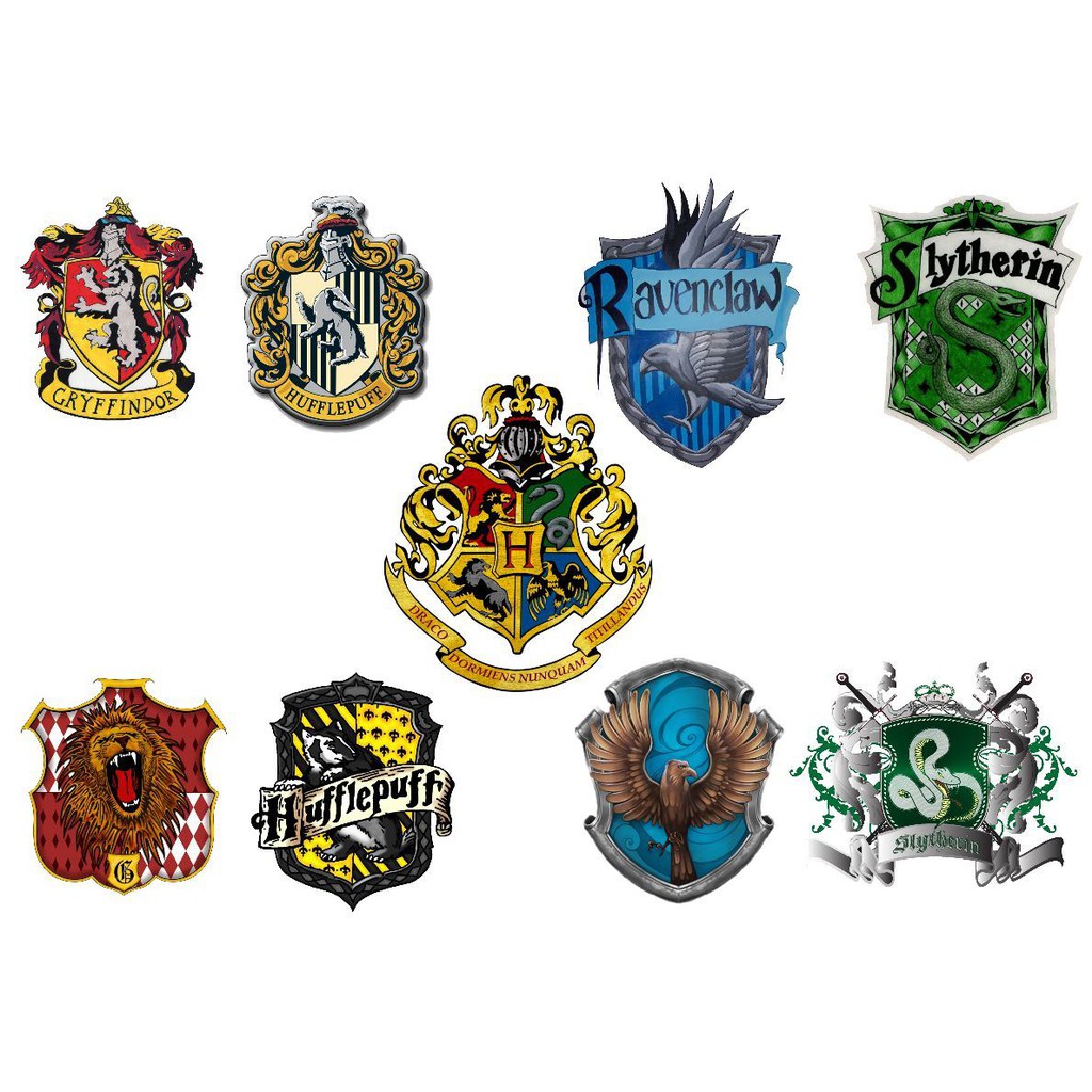 【PORTKEY】英國 哈利波特 霍格華茲 學院貼紙 Harry Potter House Logo Stickers | 蝦皮購物