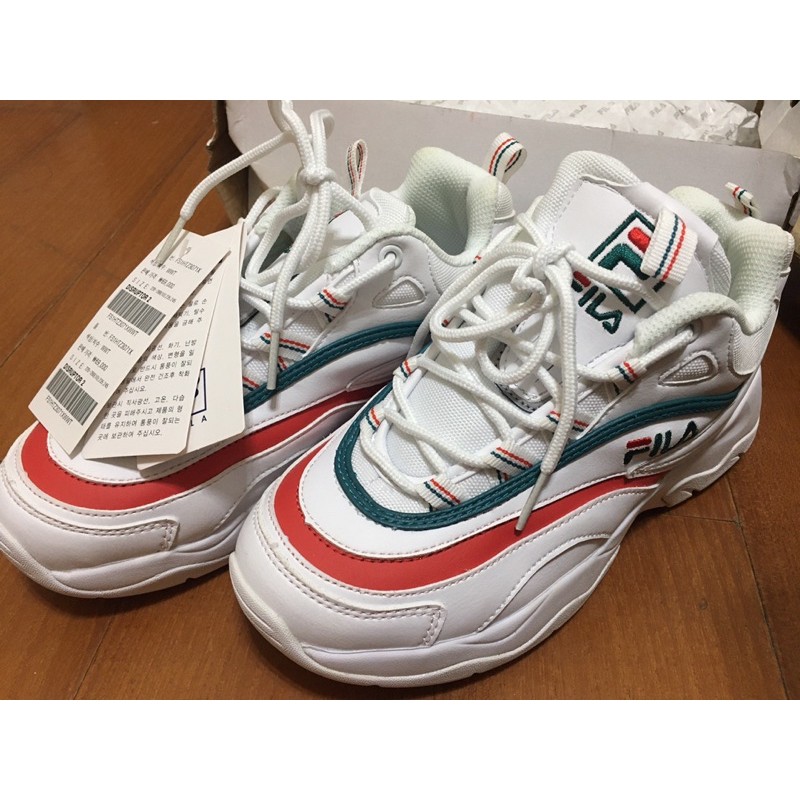 FILA X FOLDER RAY SMU 聯名 老爹鞋 綠紅 復古 | 蝦皮購物