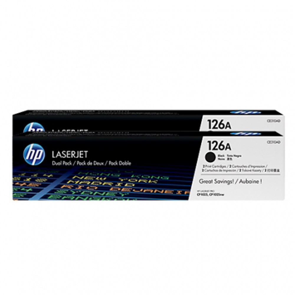 [超級碳粉]含稅 原廠 HP 126A 全新原廠碳粉匣 雙包 HP CE310AD 1025 M175 M275 126 | 蝦皮購物