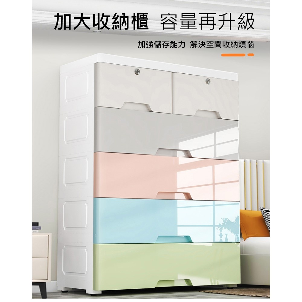 【AOTTO】75面寬大容量馬卡龍附輪五層收納櫃(加大 升級 收納 置物) | 蝦皮購物