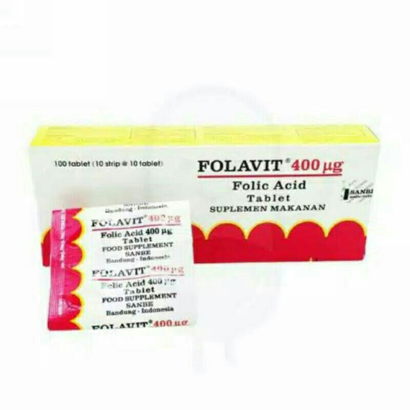 folavit asam folat+folic acid per lembar isi 10 caps | 蝦皮購物