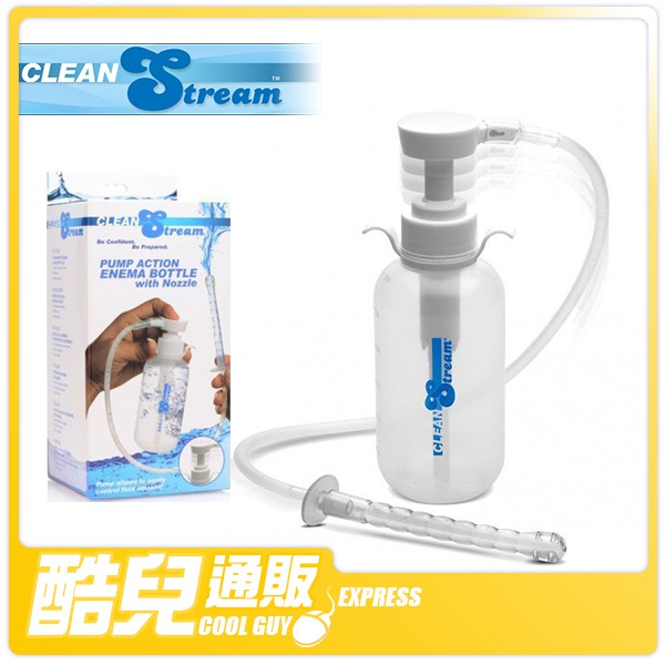 美國 Cleanstream 按壓式灌腸瓶 300ml附矽膠後庭清洗噴嘴 Cleanstream Pump Action | 蝦皮購物