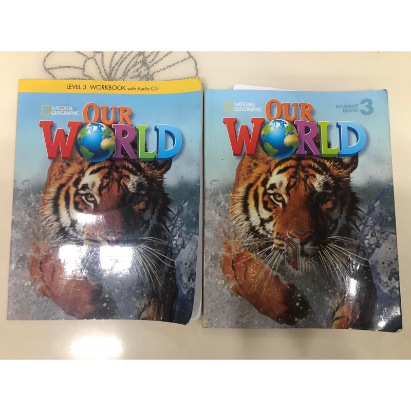 Our world level 3, 課本+workbook，(附一片CD) workbook只寫十幾頁，附CD， | 蝦皮購物