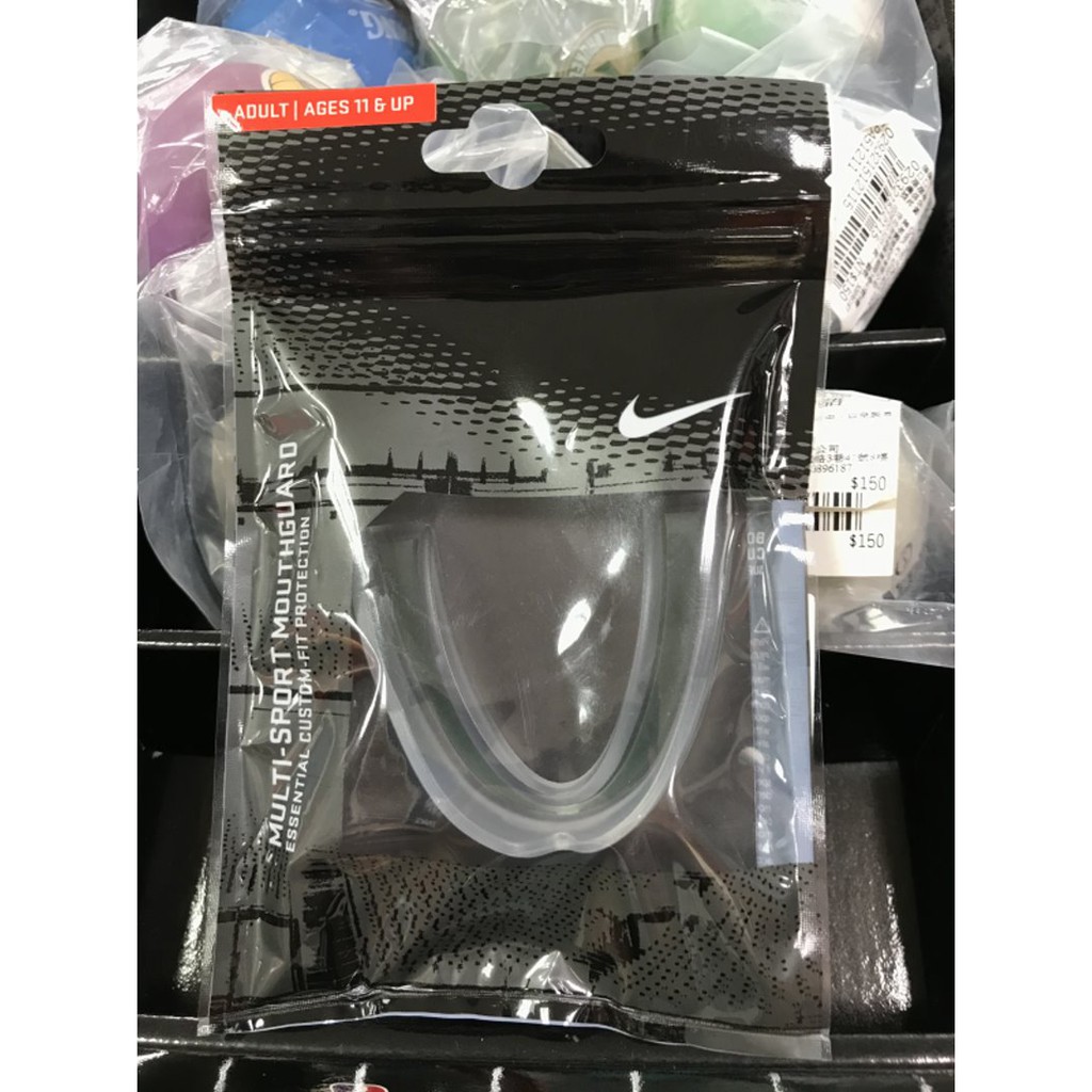(布丁體育)NIKE 運動牙套 護齒套 牙套 (黑色)籃球 空手道 跆拳道 散打 格鬥 搏擊 泰拳 柔道 摔跤 磨牙 | 蝦皮購物