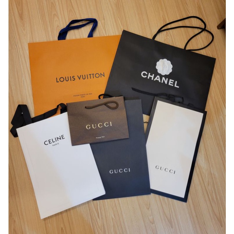 名牌紙袋出清 LV Chanel Gucci Celine BV | 蝦皮購物
