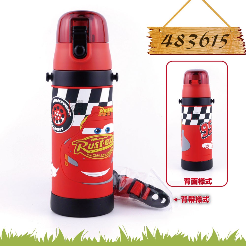 日本skater彈蓋直飲式不鏽鋼兒童水壺480ml｜皮卡丘CARS玩具總動員角落生物浮雕圖案保冷保溫附背帶水瓶SDPV5 | 蝦皮購物