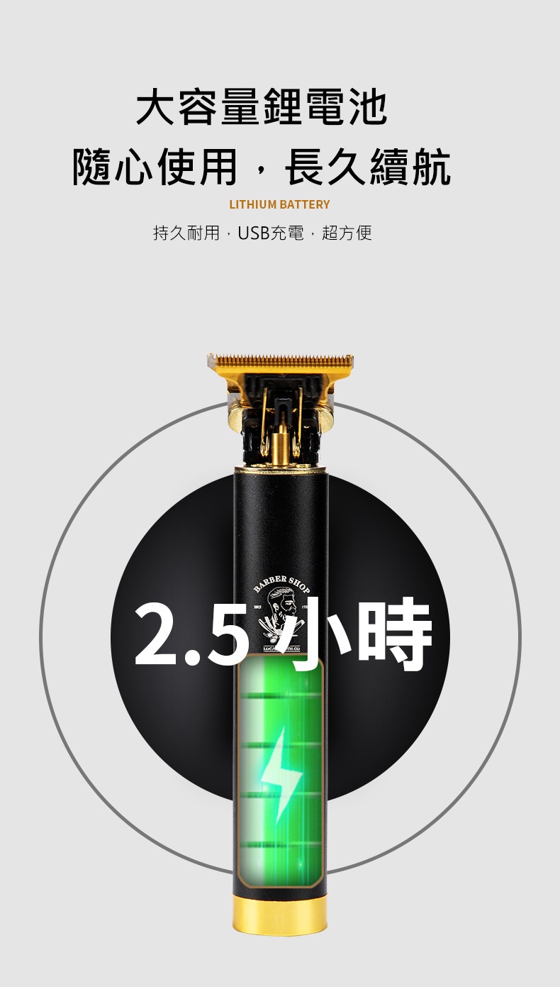 【AFAMIC 艾法】M520高階無線USB充電可多段調整T型刀頭電動理髮器(電推剪 電動剃刀 理髮刀) | 蝦皮購物