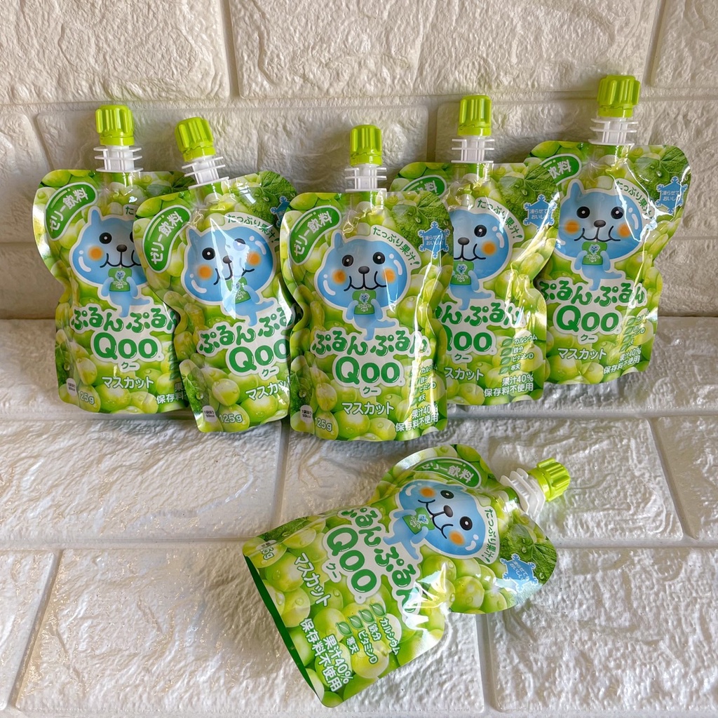【賽凡絲】日本進口食品-Qoo果汁凍飲 原汁含有率40% 紅葡萄/青葡萄/蘋果/柑橘/白桃 125g | 蝦皮購物