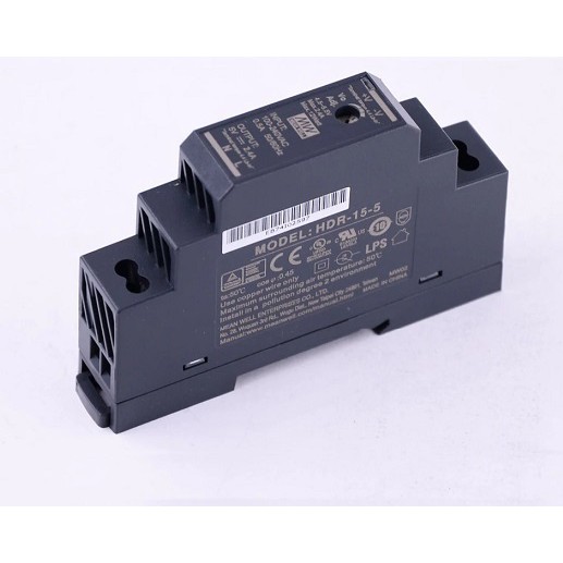 HDR-15-5 / 15W 5V MEAN WELL階梯式DIN導軌型電源供應器 (含稅)【佑齊企業 iCmore】 | 蝦皮購物