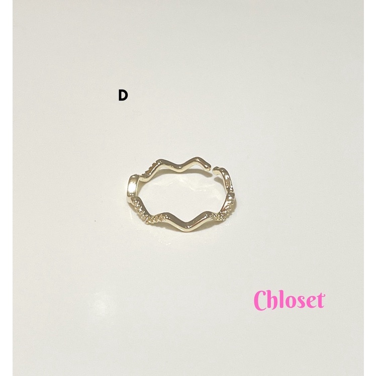【Chloset選物】復古優雅鋯石珍珠戒指 korean stylish rings | 蝦皮購物
