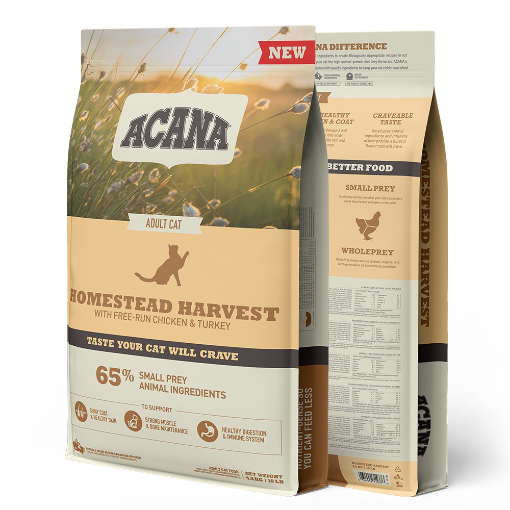 ACANA愛肯拿貓田園收穫低GI配方-340g (放養雞肉.火雞肉+藍莓) | 蝦皮購物