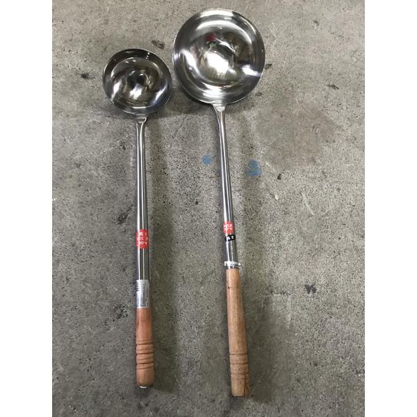 八德國際家庭五金 AOK 正304 白鐵加強料理杓 不銹鋼料理杓 手工料理杓 短柄料理杓 厚料理杓 湯勺1 2 3 4 | 蝦皮購物