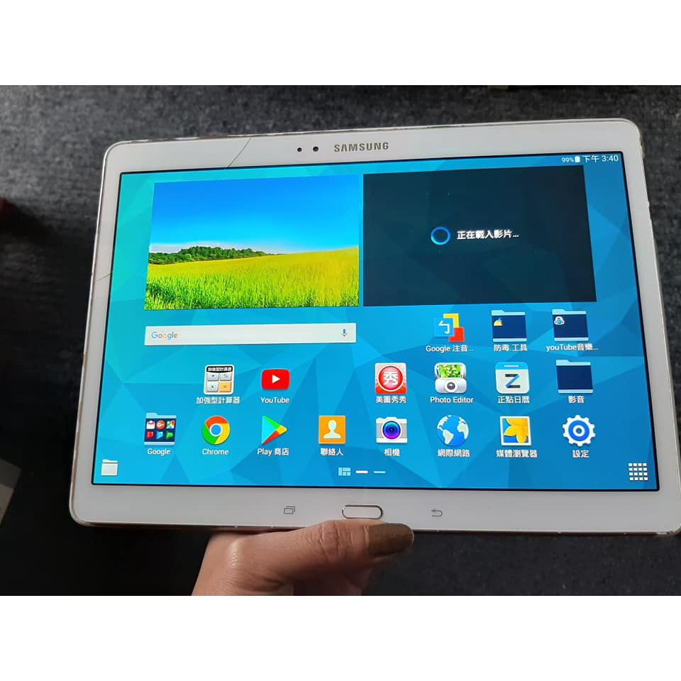 samsung galaxy tabs t-800 韓國免稅店購置 功能正常 螢幕有裂不介意在下標 不接受議價行動平板 | 蝦皮購物