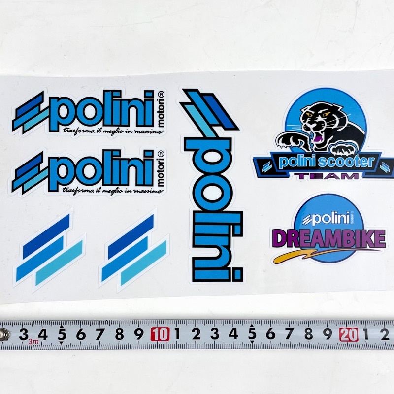 Polini High Speed Evolution 貼紙 Polini Scooter team | 蝦皮購物