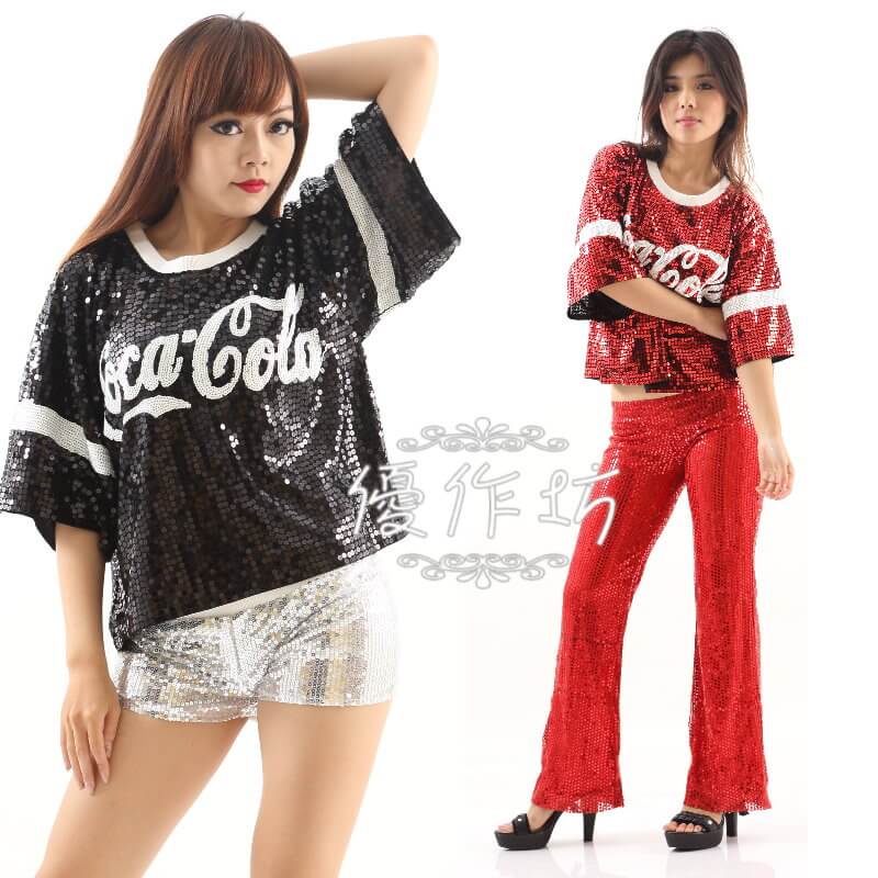 【優作坊】台灣現貨出清22443剩黑色降價出售亮片衣熱舞亮片外套舞蹈外套啦啦隊服裝街舞服飾 | 蝦皮購物