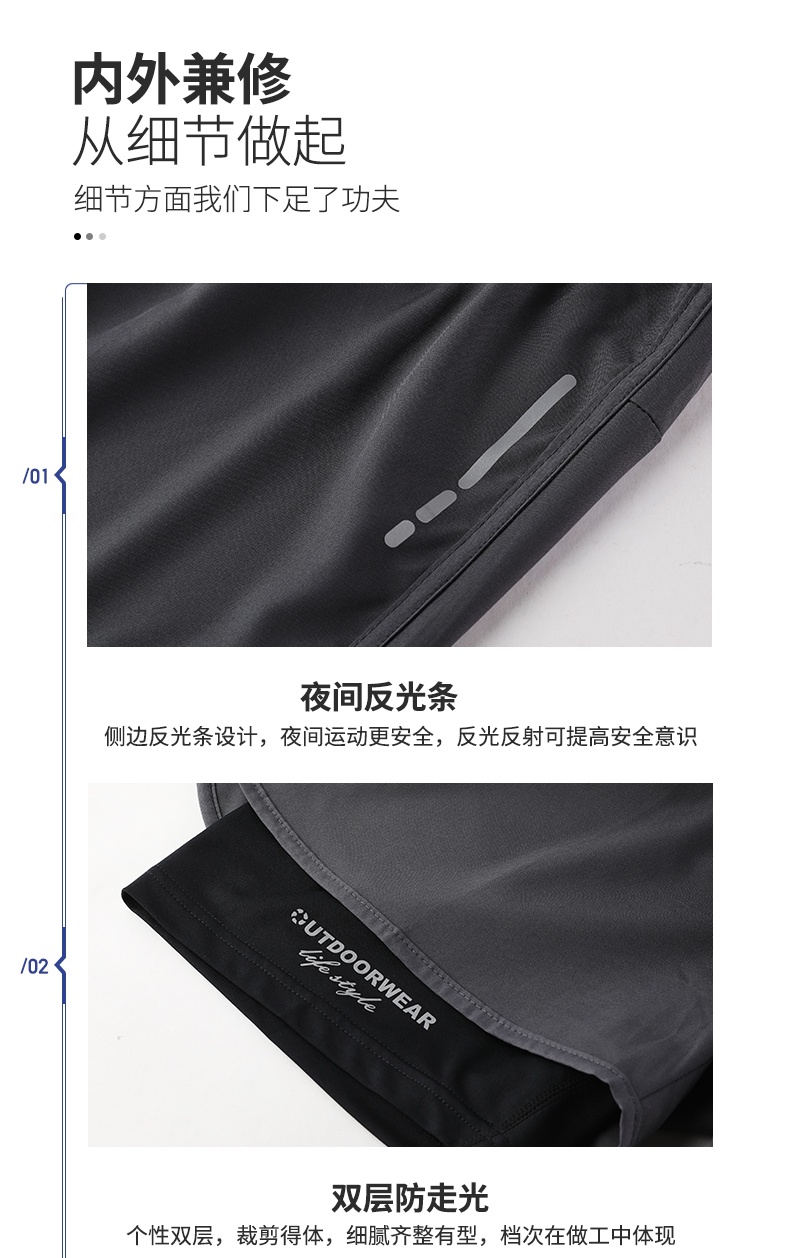 【美美】運動短褲男田徑健身訓練跑步男士馬拉松內襯籃球速幹緊身假兩件褲防走光 | 蝦皮購物