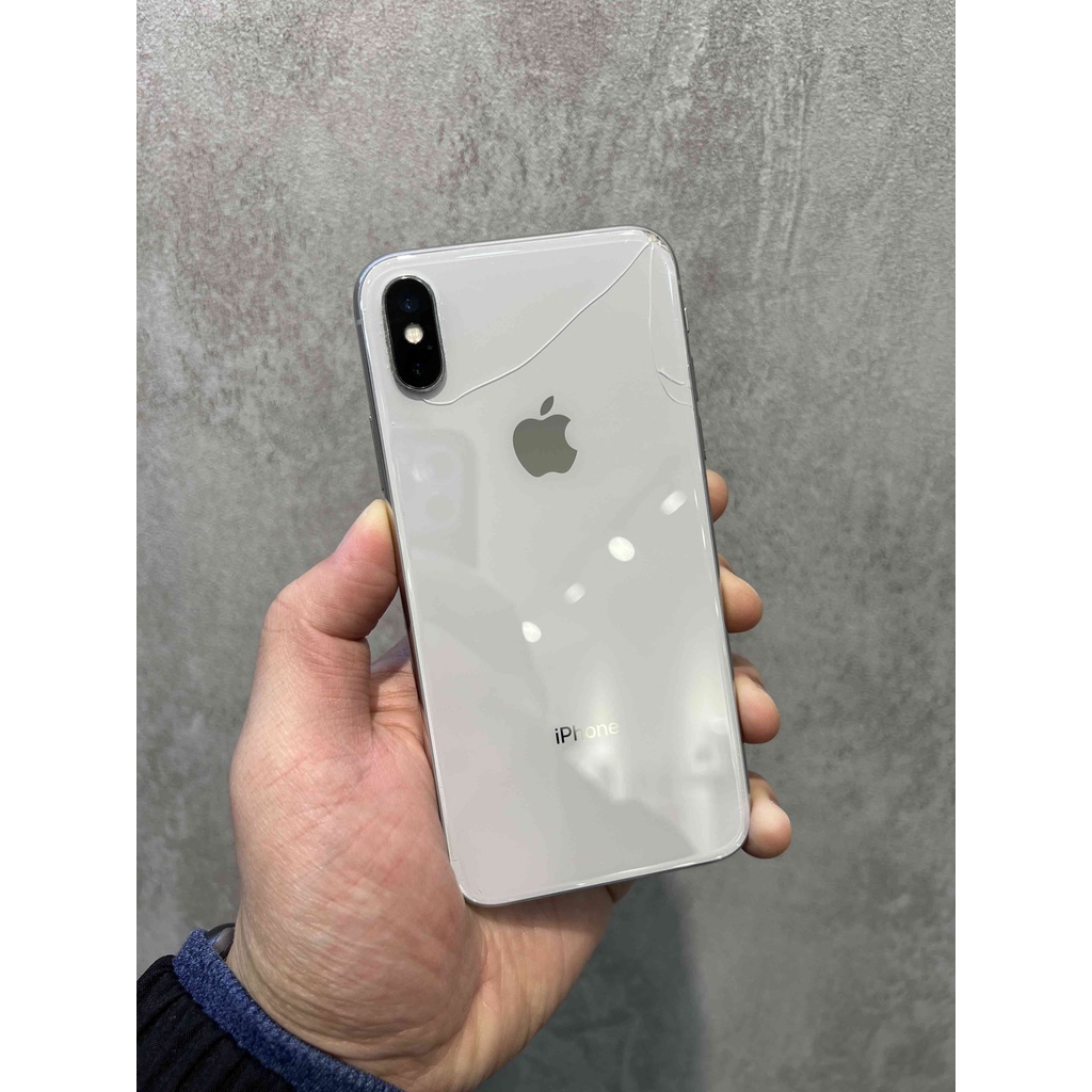 iPhoneX 256G 銀色 背面玻璃破 超便宜 只要6000 !!! | 蝦皮購物