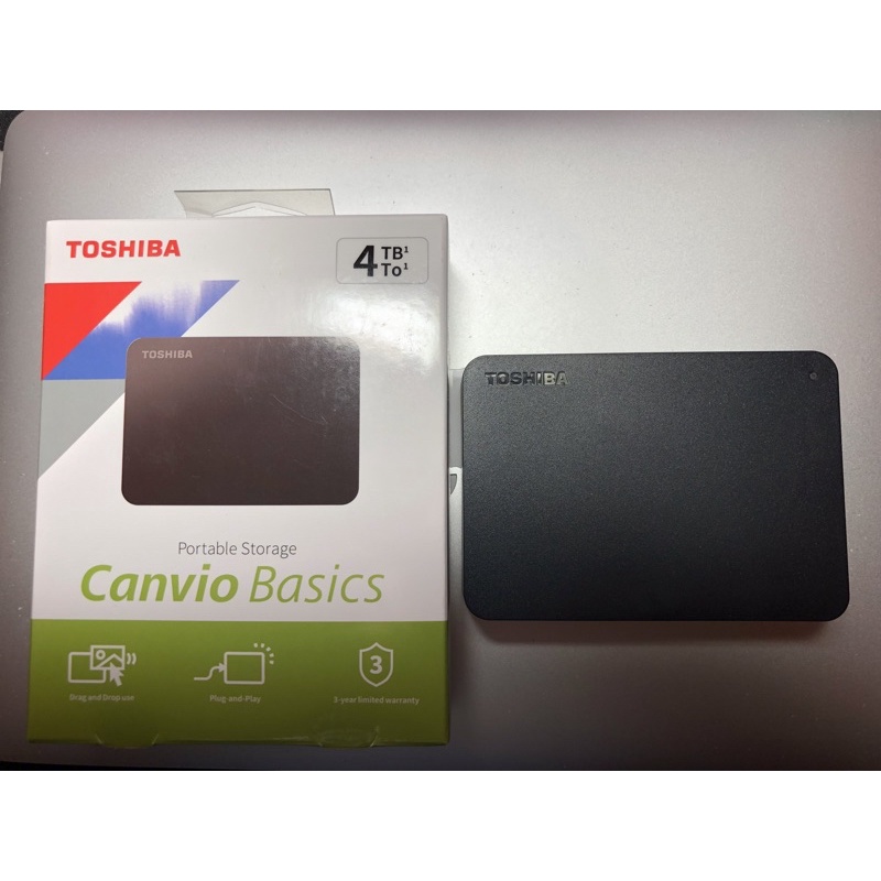 限時特價 快速出貨 台灣公司貨 二手 TOSHIBA 4TB 2.5吋行動硬碟 A3 黑靚潮 | 蝦皮購物