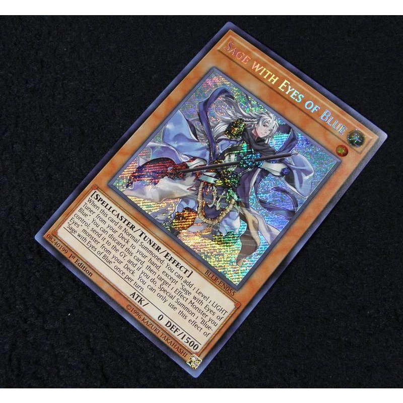 正版遊戲王 BLLR-EN055 美英1刷.斜鑽.青之眼青眼的賢士X1(NM近美品)=SHVI-JP020 | 蝦皮購物